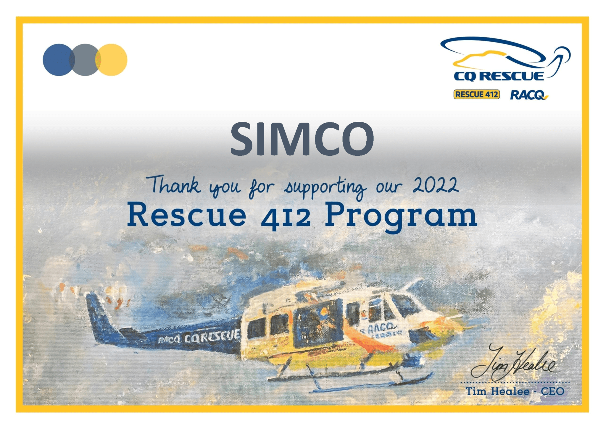 CQ Rescue Sponsorship 2022 | SIMCO